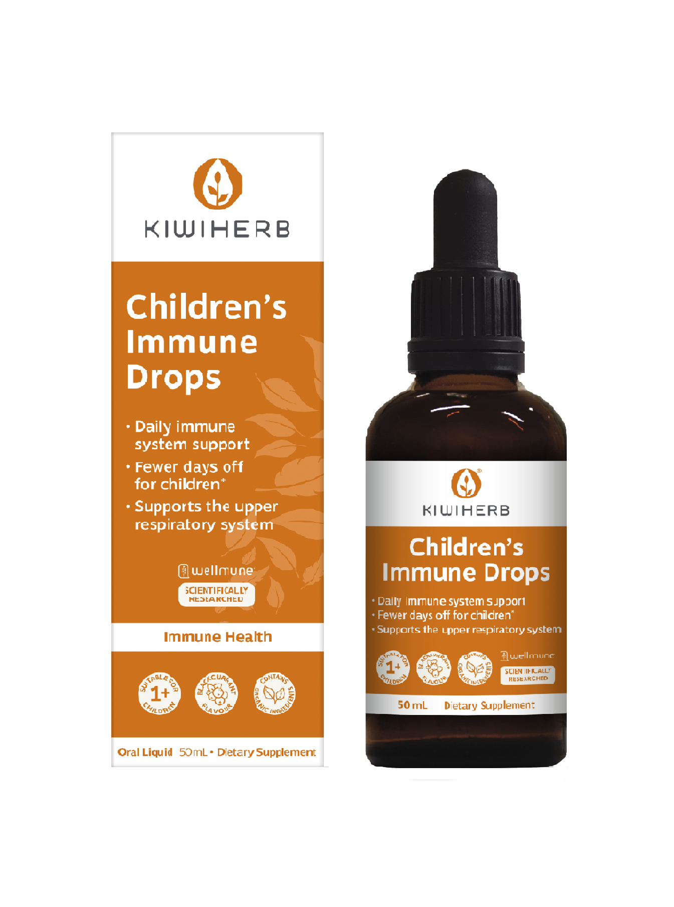 Children's Immune Drops with Wellmune | Kiwiherb