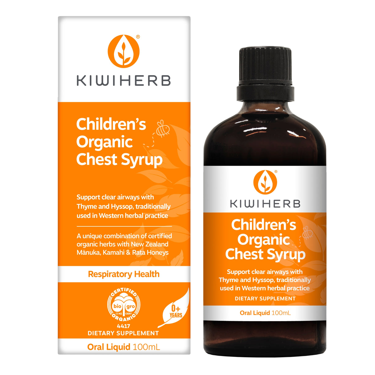 Children’s Organic Chest Syrup Herbal Soothing | Kiwiherb